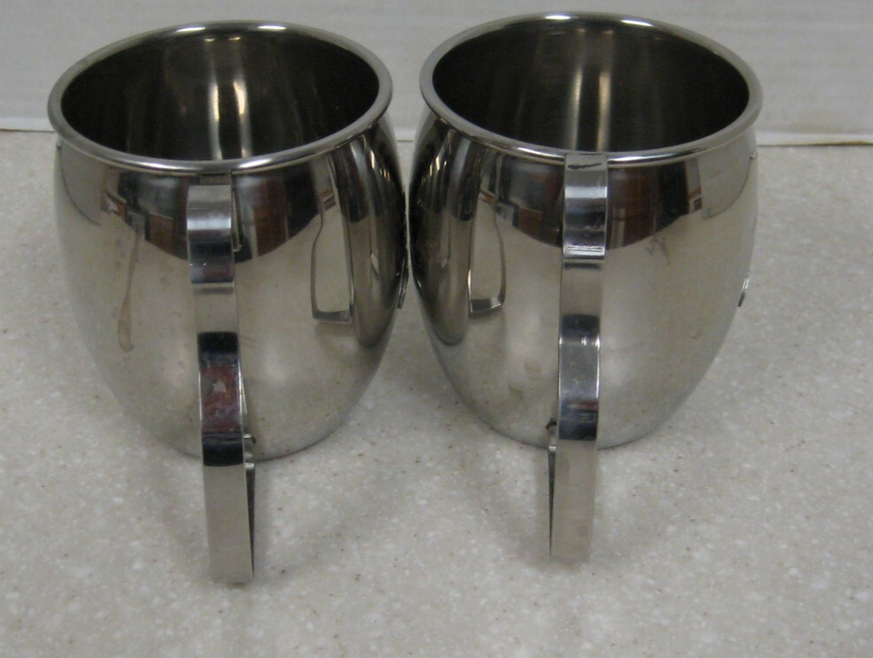 2 PATRON TEQUILA PATRON MOSCOW MULE STAINLESS STEEL MUGS | eBay
