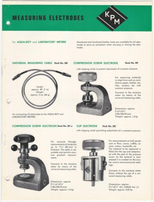 1970s KPM Measuring Electrodes Aqua-Boy Lab Laboratory Meters Original ...