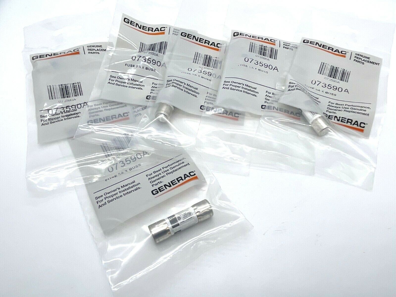 6 fuses Generac Guardian 073590A 5 Amp Fuse, SAME DAY SHIPPING | eBay