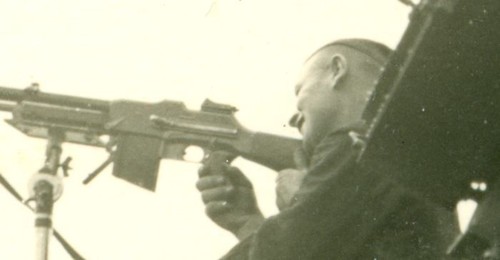 Polish Browning wz.1928 machine gun in German use as AA gun. WWII ...