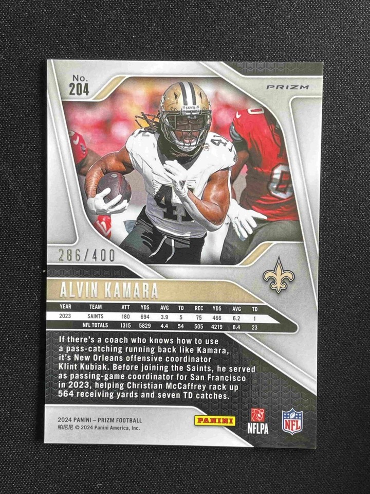 Alvin Kamara 2024 Panini Prizm Football Pandora Prizm NFL /400 #204 | eBay