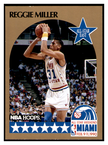 1990 NBA Hoops Reggie Miller All-Star #7 Chicago Bulls | eBay