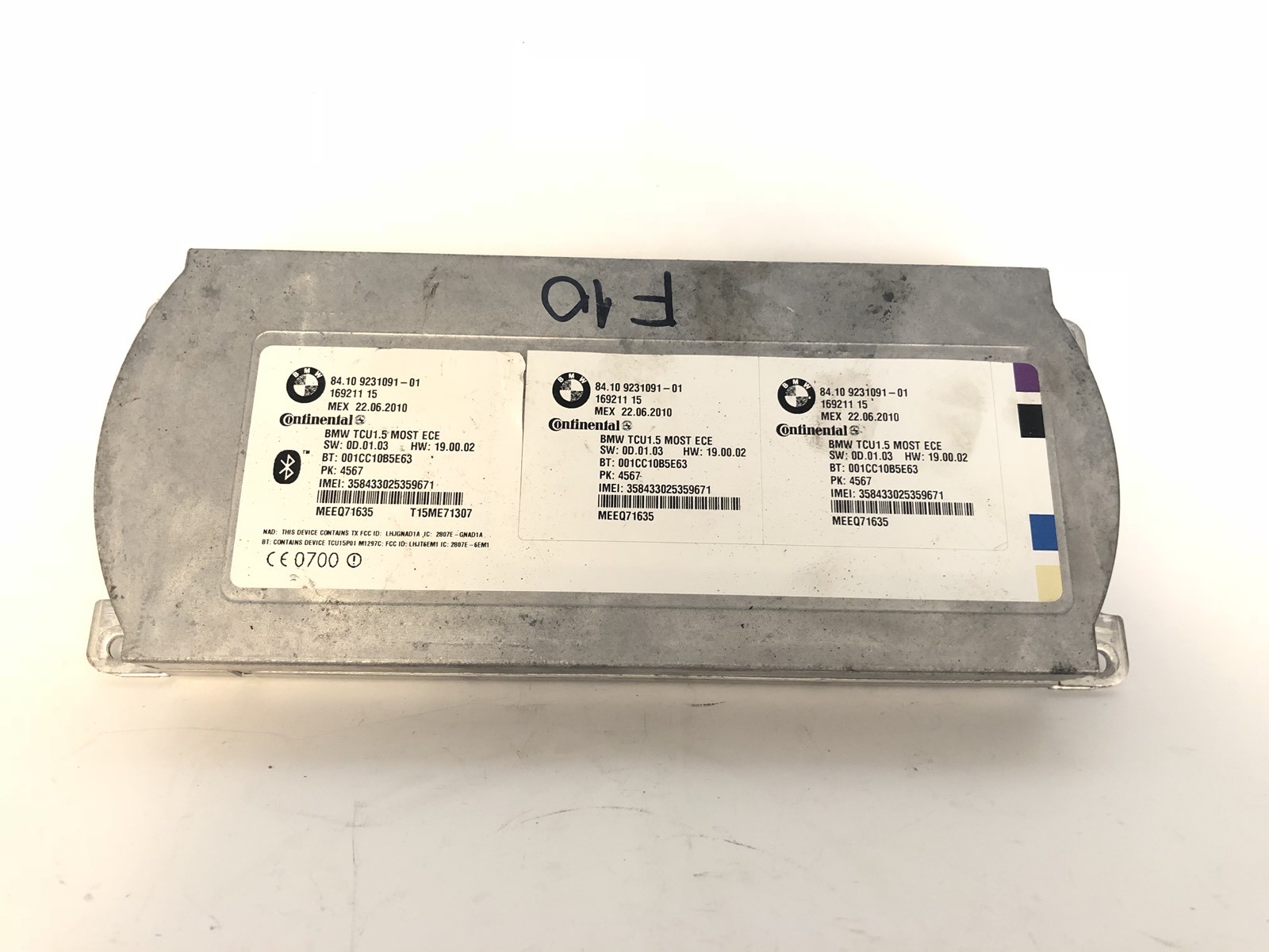 BMW Continental TCU 1.5 MOST ECE BLUETOOTH Module E70 E90 E87 F10 Ser ...