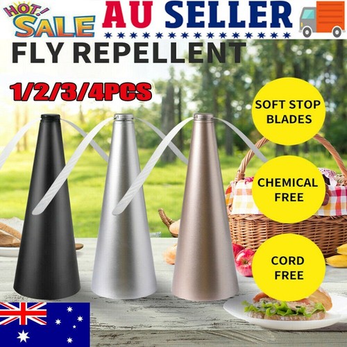 1~4x Automatic Fly Trap Fly Repellent Fan Keep Flies Bugs Food From ...