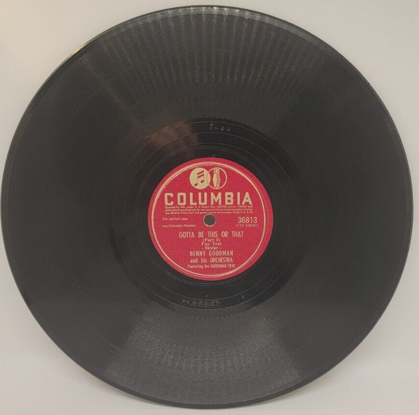 Benny Goodman Gotta Be This or That Part 1 & 2 Columbia 78 RPM Shellac #36813 | eBay