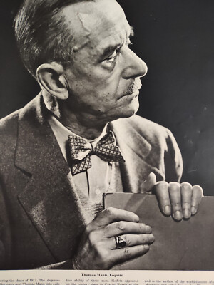 1950 Original Esquire Art Photograph Yousef Karsh portrait of THOMAS MANN | eBay