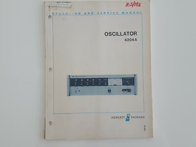 Sweep - Operating And Service Manual
