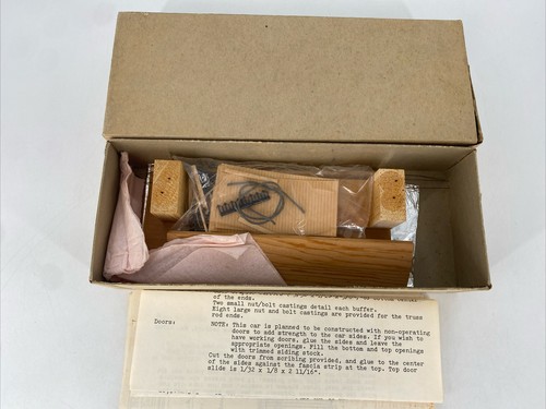 On2 SCALE VINTAGE SANDY RIVER CAR WW&F 28’ BOX CAR WOOD CRAFTSMAN KIT ...