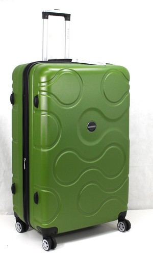26" EXPANDABLE ABS Hard Shell Large Suitcase Spinner 4 Wheels Luggage ...