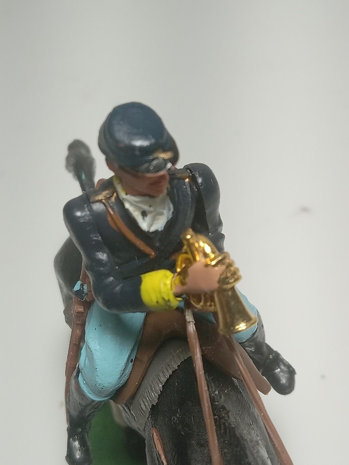 Britains ACW eyes right Swoppet Union Cavalty Bugler 54mm excellent ...