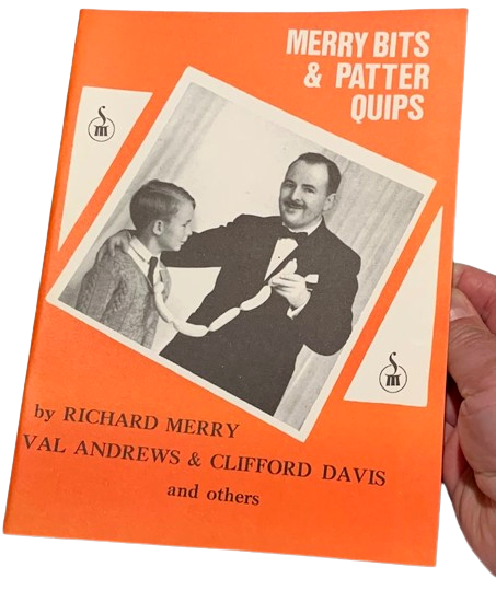 MERRY BITS AND PATTER QUIPS BOOK Magic Trick One Liners Comedy Prop ...