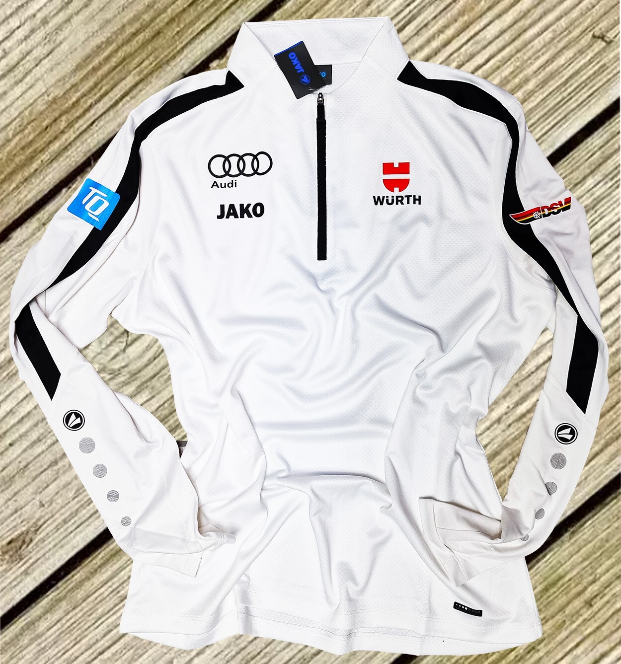 DSV Half Zip Skipulli Team Deutscher Skiverband weiss Herren XL Neu DSV ...