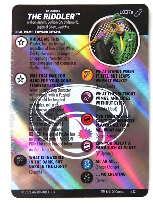 Batman Team-Up Legacy Card ~ THE RIDDLER #L037a HeroClix foil stat | eBay