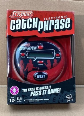 Factory Sealed Hasbro Scrabble Electronic Catch Phrase Handheld Game ...