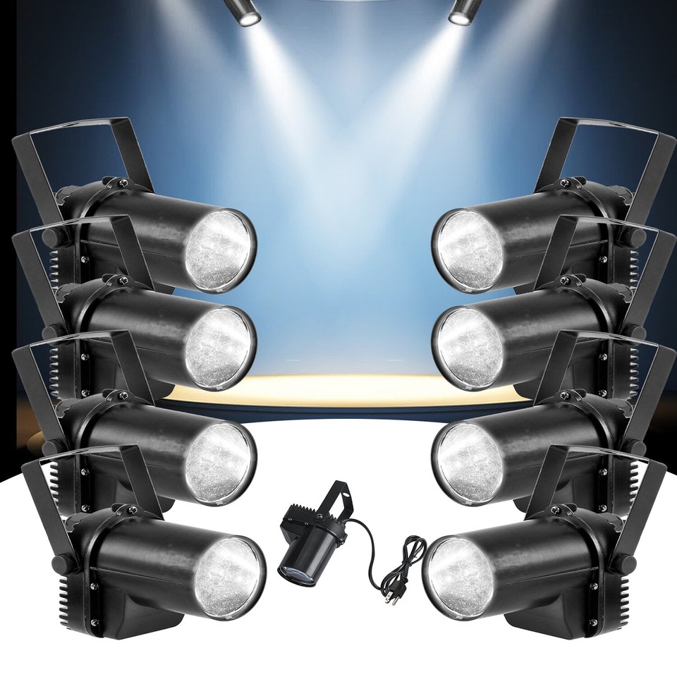 30W White LED KTV Stage Lighting Pin Spot Light Beam Spotlight DJ DISCO ...