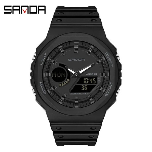 Casio G-Shock Style Military Tactical Watch Dual Time Black | eBay UK