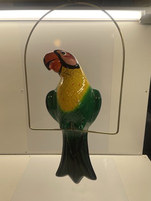 XLg Talavera Parrot Bird Animal Ceramic Mexican Pottery Hanging Patio ...
