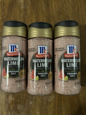 3 Bottles McCormick Finishing Salt Watermelon Lime 4.12oz Watermelon 🍉 ...