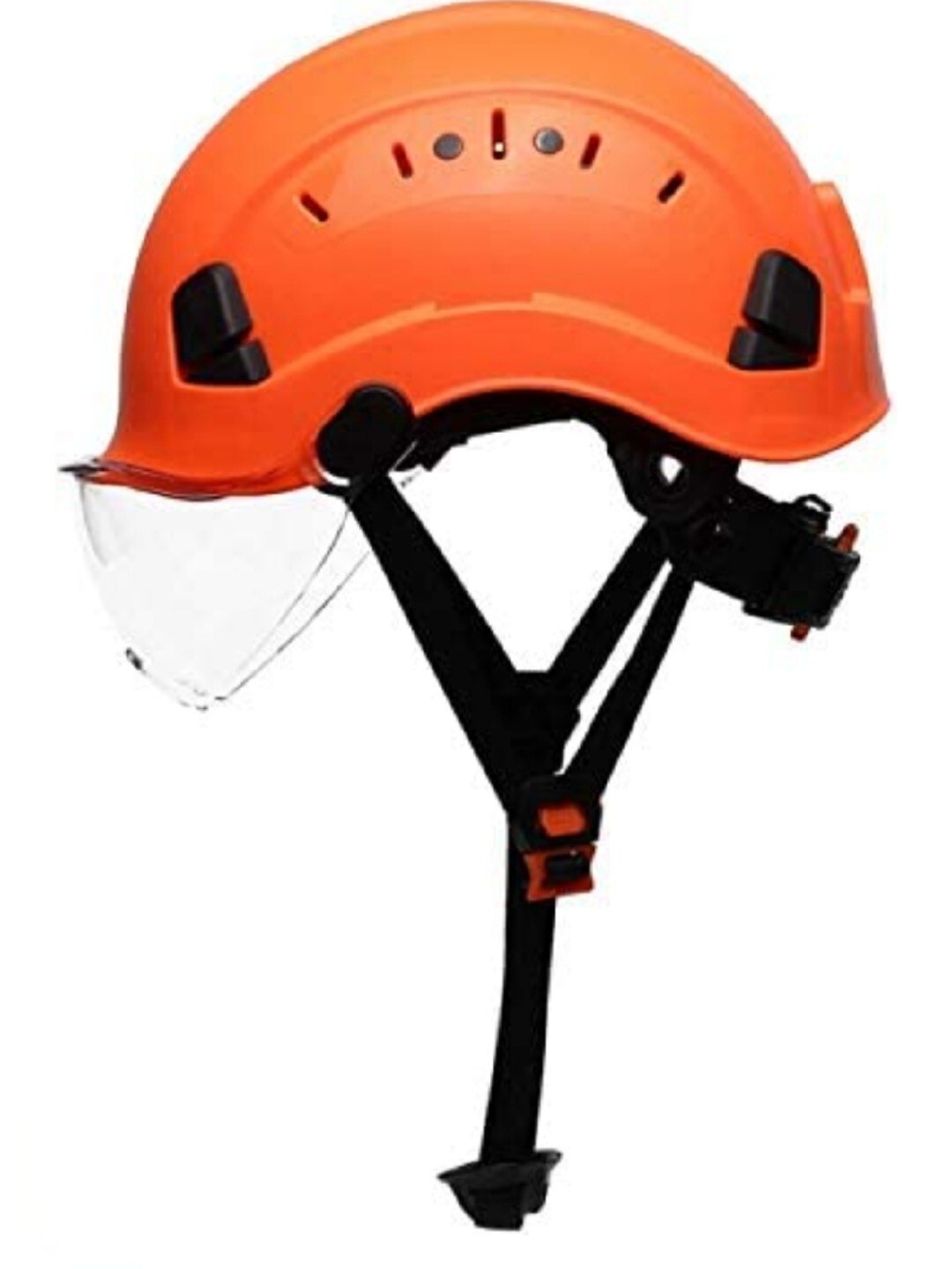 Arborist Tree Rock Safety Helmet Orange Climbing Aerial Work Hard Hat ...