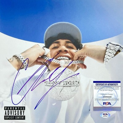 OHGEESY SIGNED 12X12 PHOTO PSA/DNA COA GEEZY WORLD ALBUM COVER ...