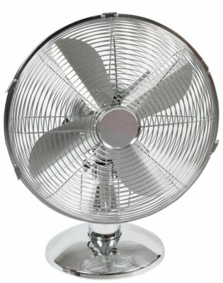 3 Speed Oscillating Free Standing Cooling Desk Table Fan Home Office ...