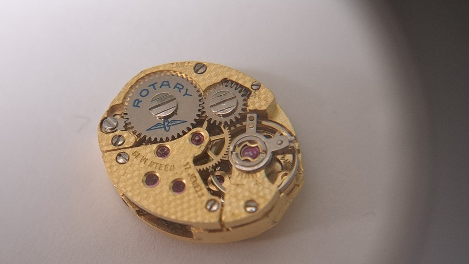 A. Schild AS 1917 winding movement for parts yellow no stem | eBay