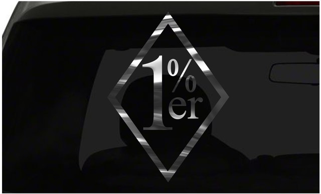 1% ER One PERCENTER Sticker all chrome and regular colors | eBay