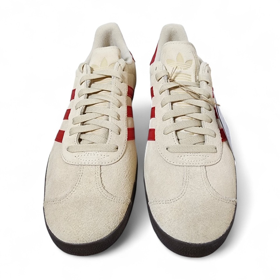 Adidas Gazelle Originals Suede Trainer Sand Strata Scarlet JH5393 Men's ...