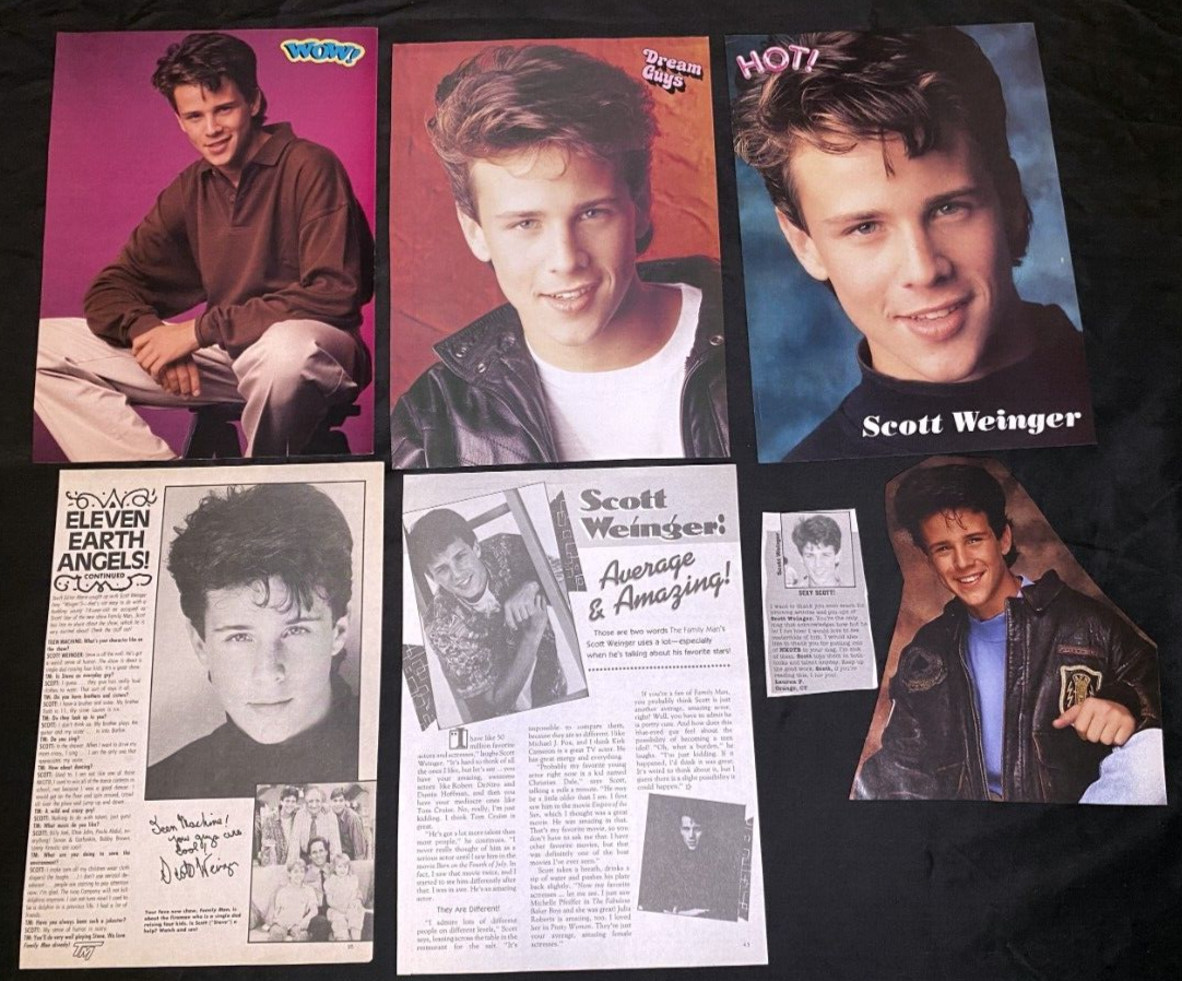 Scott Weinger LOT OF MAGAZINE CLIPPINGS teen Pinup Articles 90's | eBay