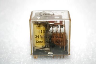 Allied Control Relay 154-CC-CC 24VC 800 Ohm DPDT 2AMP 32VDC Contact | eBay