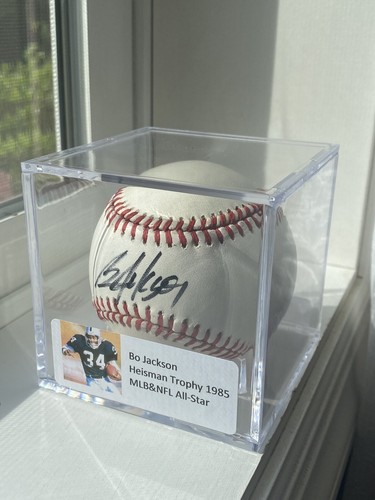 Bo Jackson Signed MLB AL Baseball Auto Football Heisman All-Star Royals ...