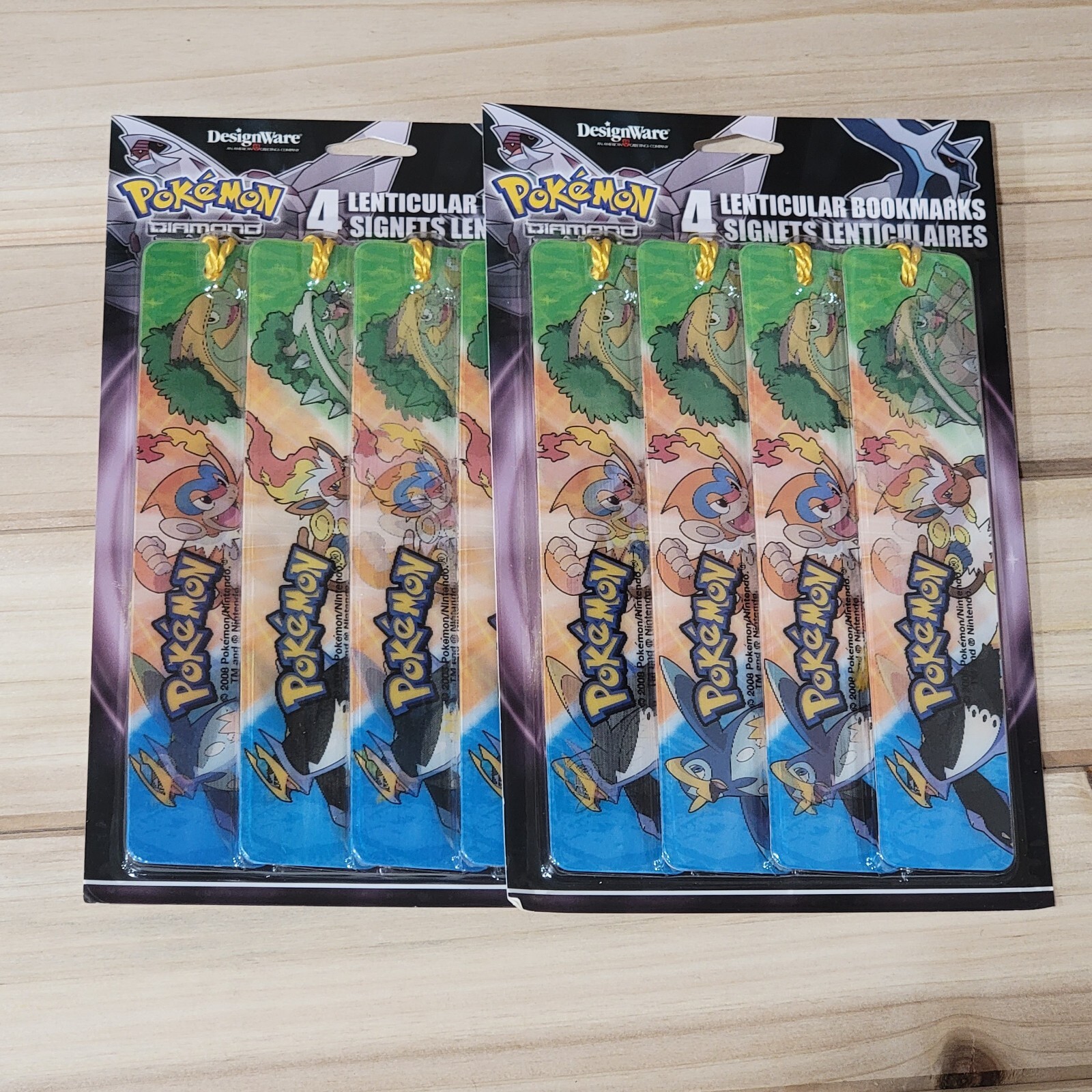 2 Nintendo Pokémon Diamond and Pearl sealed packages of 4 bookmarks | eBay