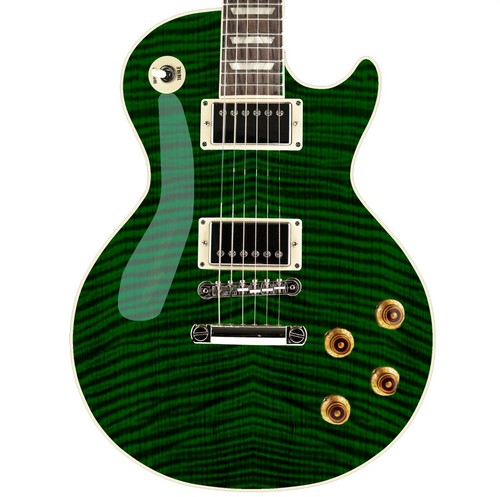 Guitar Skin Wrap Laminated Vinyl Decal Sticker The Emerald Flamed Maple ...