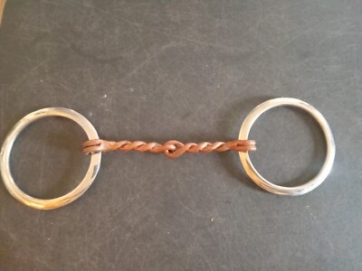 used loose ring snaffle bit twisted copper wire 5in mouth | eBay