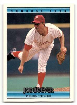1992 Donruss #493 Joe Boever Philadelphia Phillies Baseball Cards EX ID ...