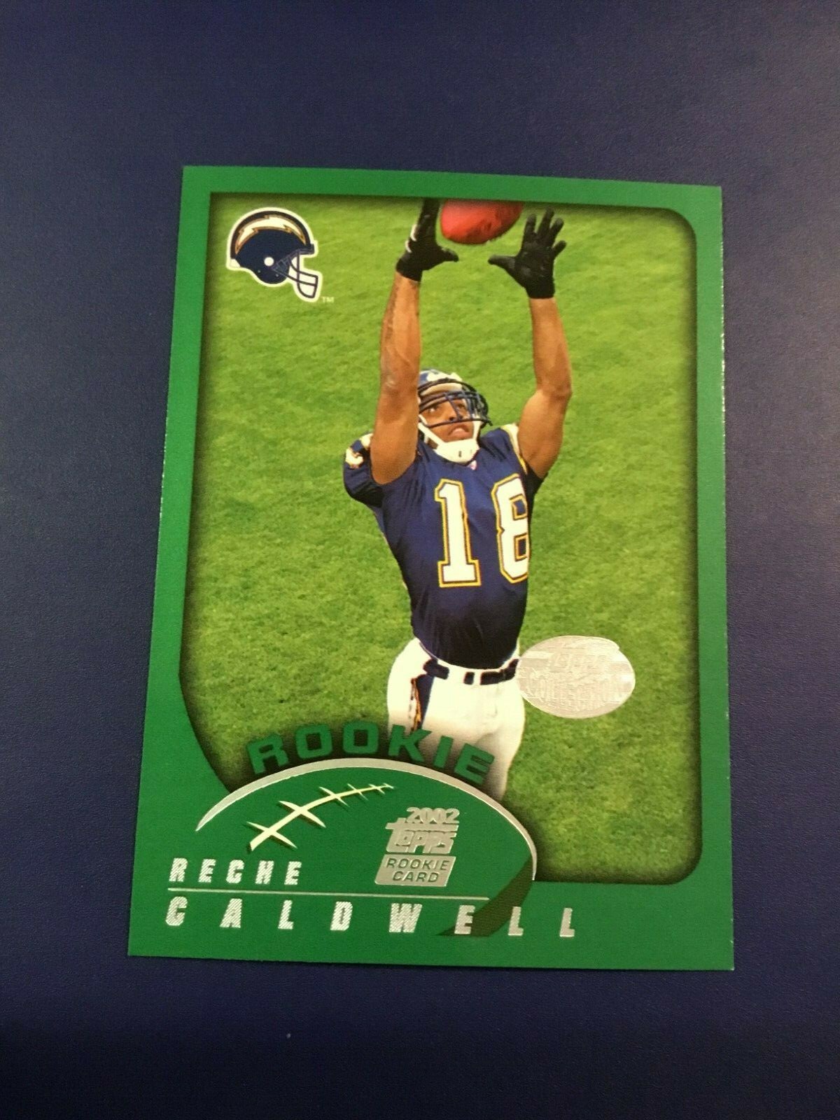 2002 Topps Collection # 380 RECHE CALDWELL ROOKIE San Diego Chargers ...