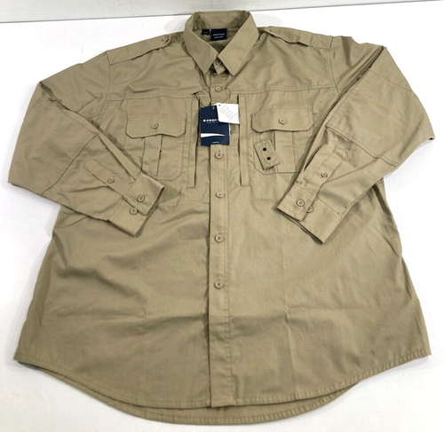 PROPPER MENS L/L F5312 TACTICAL LIGHTWEIGHT LONG SLEEVE SHIRT KHAKI ...