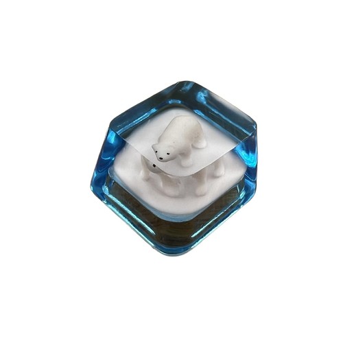 Gaming Resin Artisan Keycaps OEM,Polar Bear Keycap,Handmade ESC Custom ...