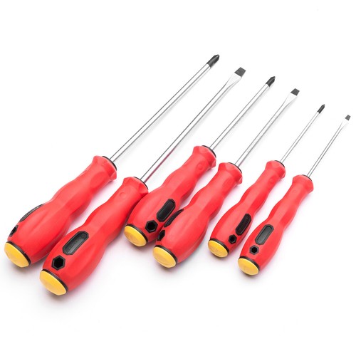 MAXPOWER 6-Piece Magnetic Screwdriver Set Comfort Grip Screw Drivers ...