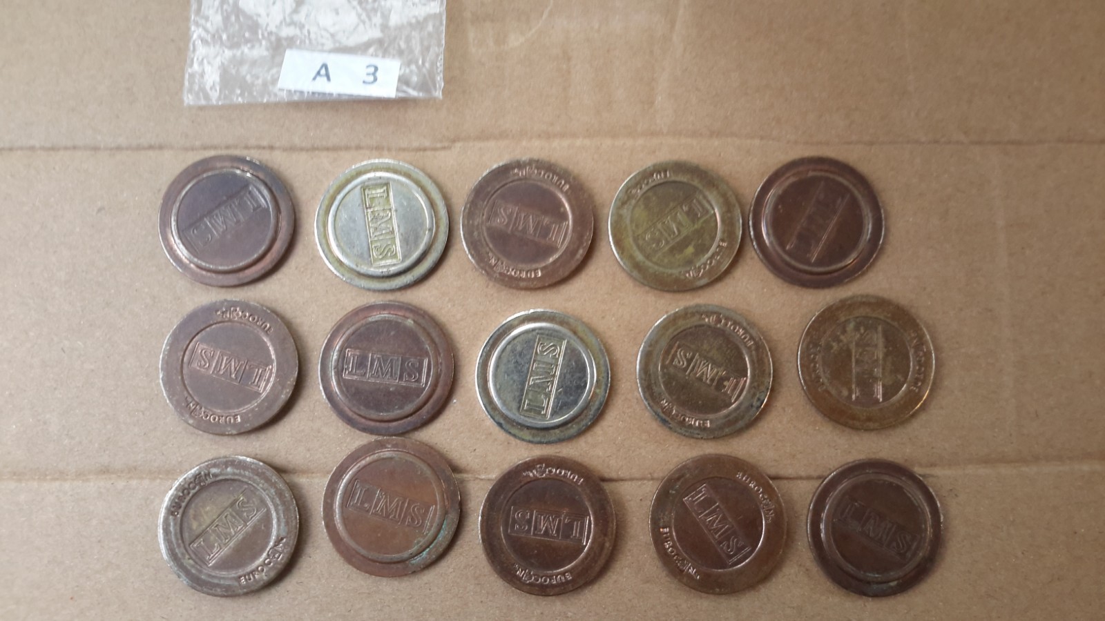 FIFTEEN LMS EUROCOIN GAMING TOKENS | eBay