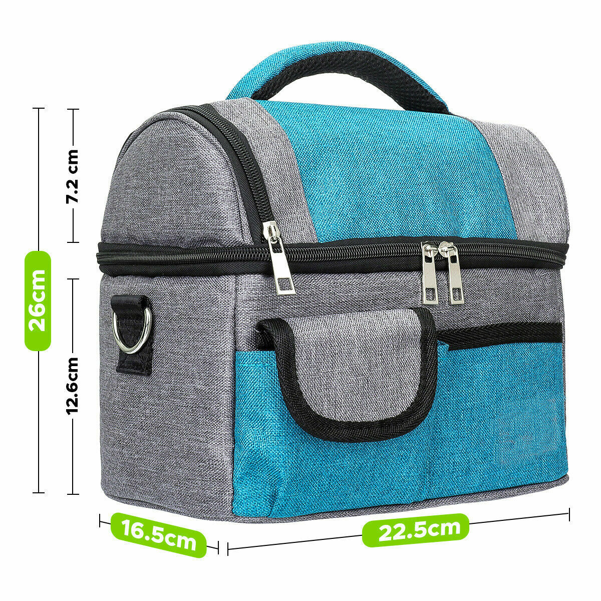 Portable Insulated Thermal Cooler Bento Lunch Box Tote Picnic Storage ...