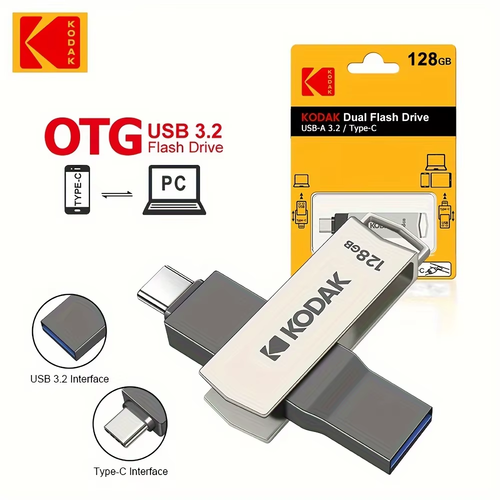 High Speed Dual USB 3.2 Type C Flash Drive Memory Stick for Phones ...