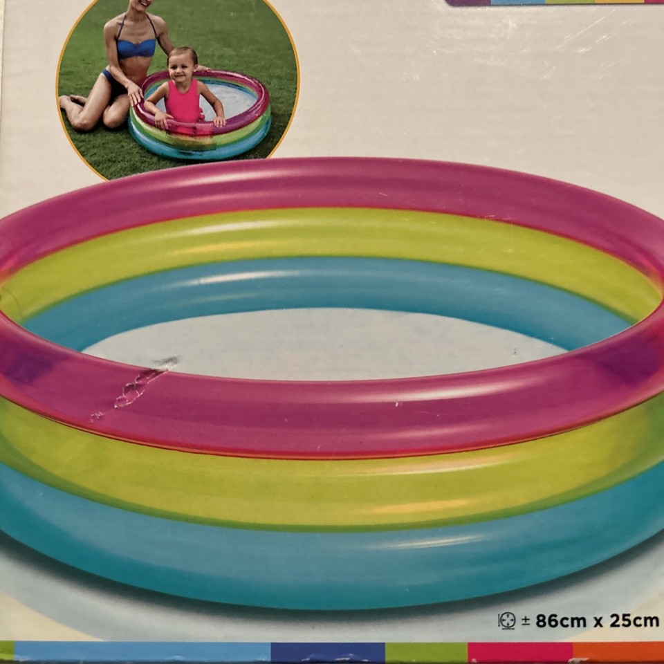 Intex Rainbow Baby Pool (34in x 10in) - Free shipping! | eBay