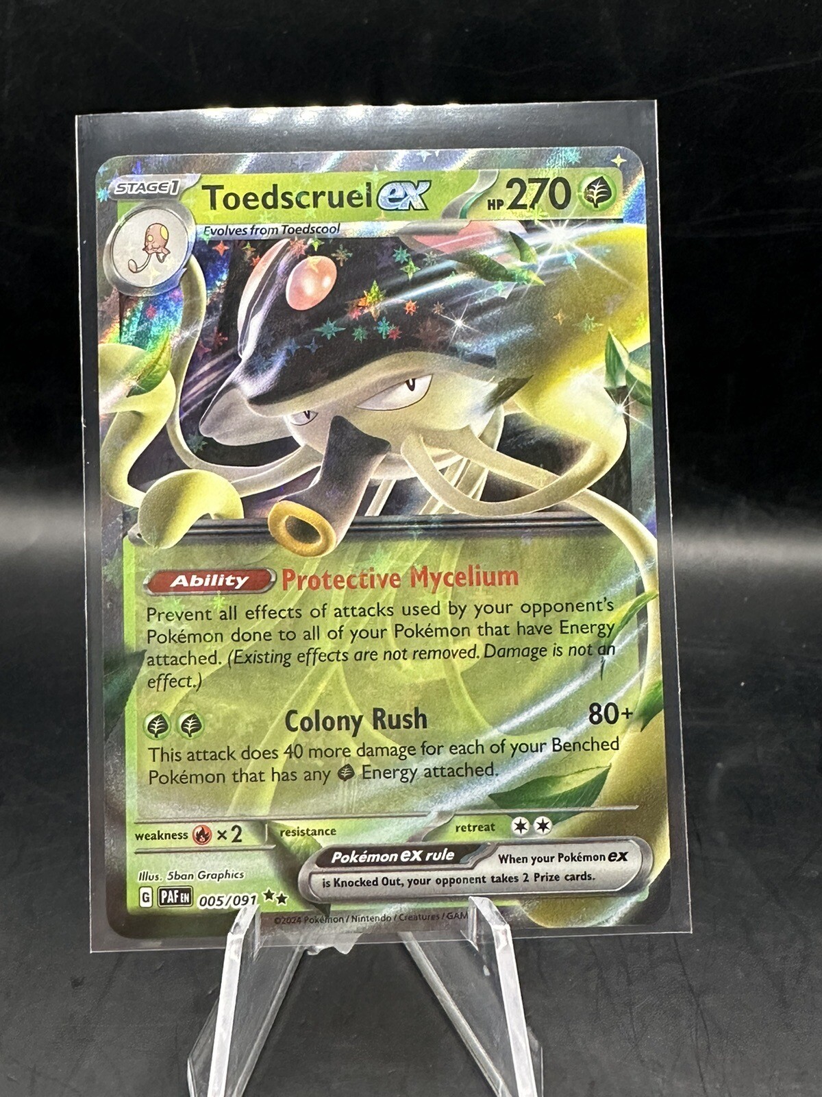 Toedscruel EX 005/091 Paldean Fates Ultra Rare Holo Pokemon TCG NM 5 | eBay