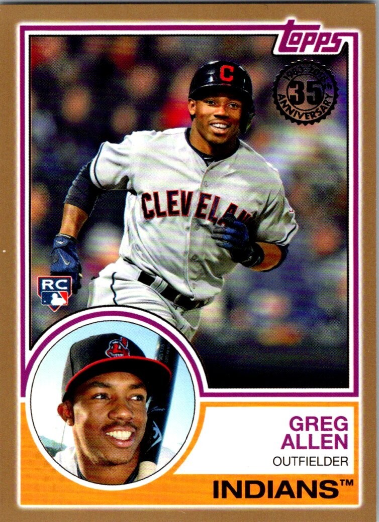 2018 Topps - 1983 Topps Design Rookies Greg Allen #83-10 Gold /50 (RC ...