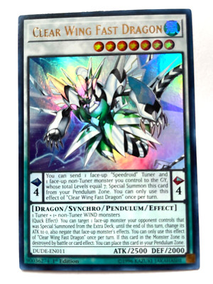 Clear Wing Fast Dragon - DUDE-EN011 - Ultra Rare - 1st Edition - M/NM ...
