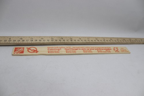 Home Depot Ruler Paint Stick Wood 12" Long x 3/16" Thick C133156 | eBay UK