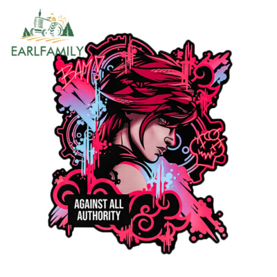 EARLFAMILY 5.1" Creative Vi Anime Arcane Car Decals Auto Body Bumper ...