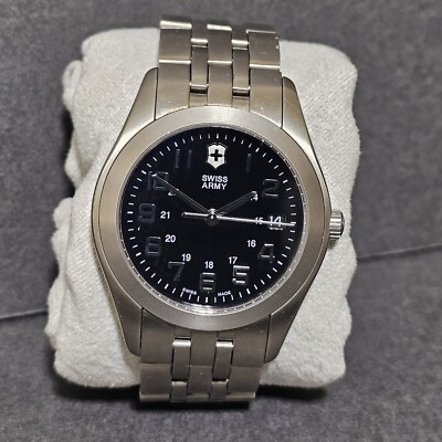 Victorinox Watch Mens Swiss Army Alliance Titanium Model 24669 40mm ...