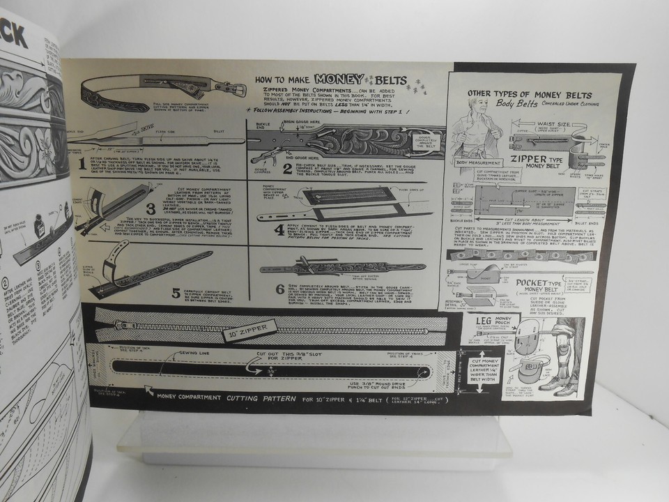 Leather BELTS GALORE Craftool No. 42 STOHLMAN Leatherwork Patterns BOOK ...